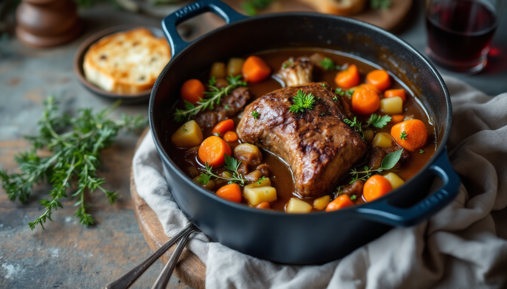 Jarret de bœuf fondant : recette maison facile et savoureuse